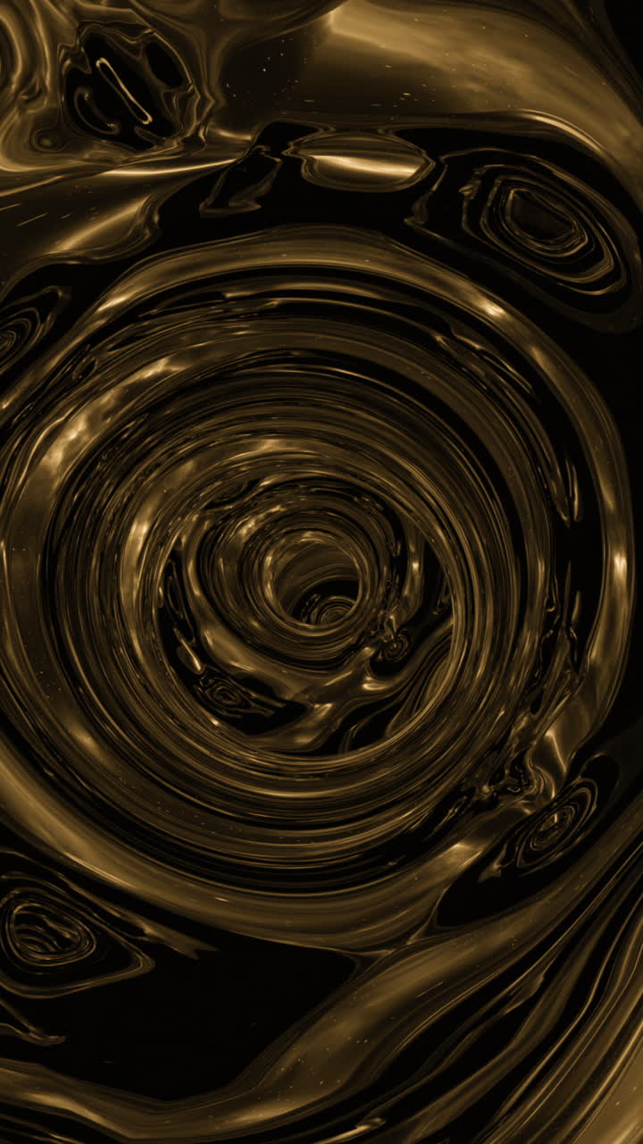 Golden vortex abstract art Premium Stock Video Footage
