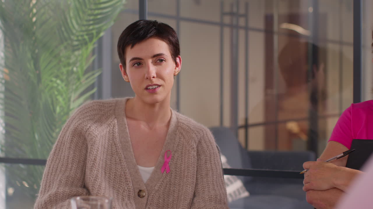 Free stock video - Group of women wearing pink breast cancer awareness ...