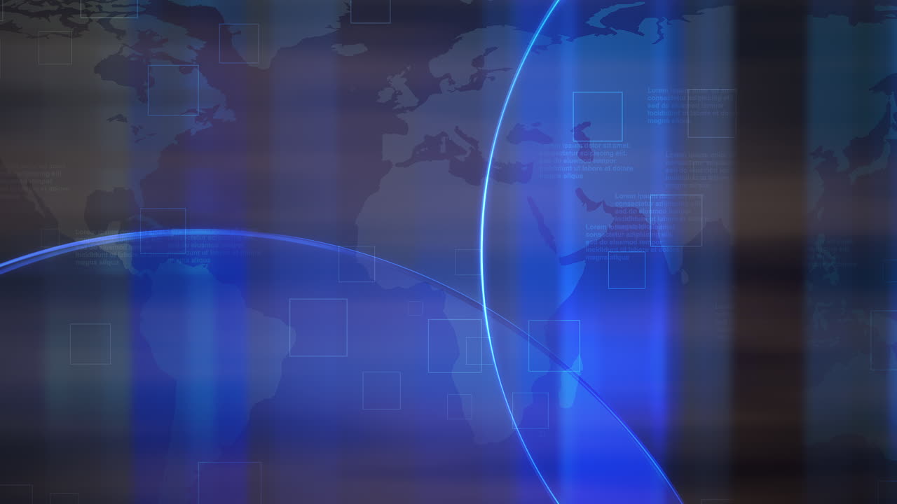 News Graphic Animation With Lines And World Map Abstract Background 1 ...