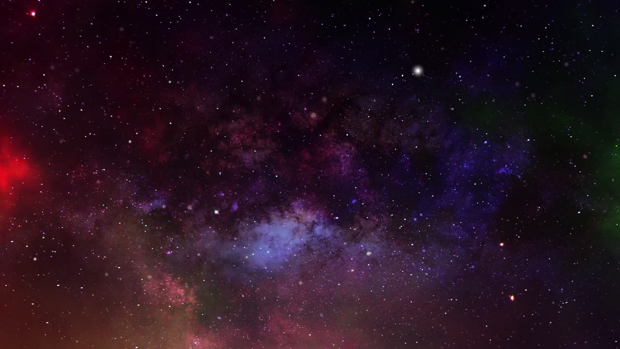 Premium stock video - Colorful and dynamic nebula, seamless loop