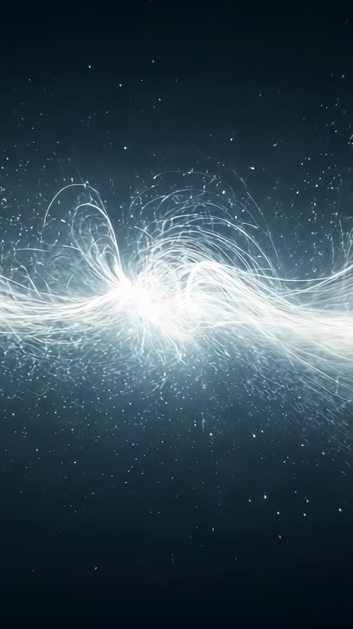 Vertical video: Brightening central node sending filaments looping and ...