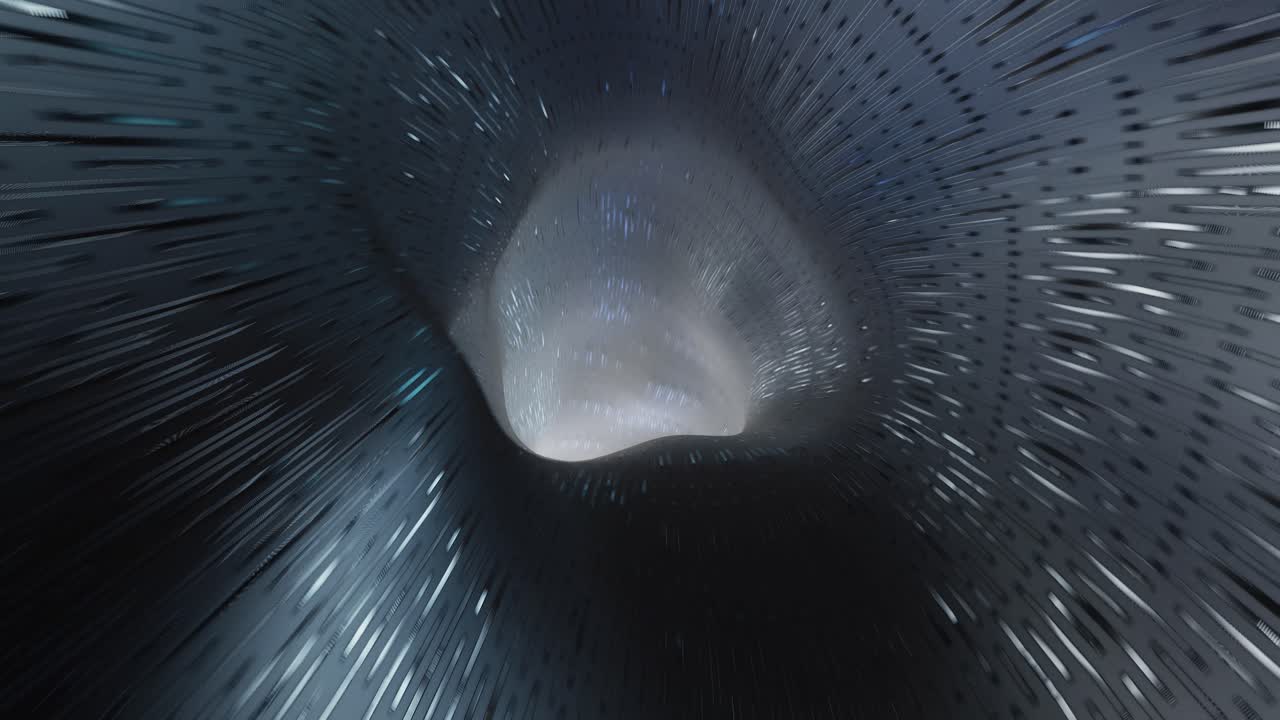 Premium stock video - Backward seamless loop inside vortex tunnel. 3d abstract