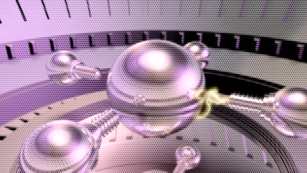 Animated Moving Motion Background Showing Nuclear Molecules Atom ...