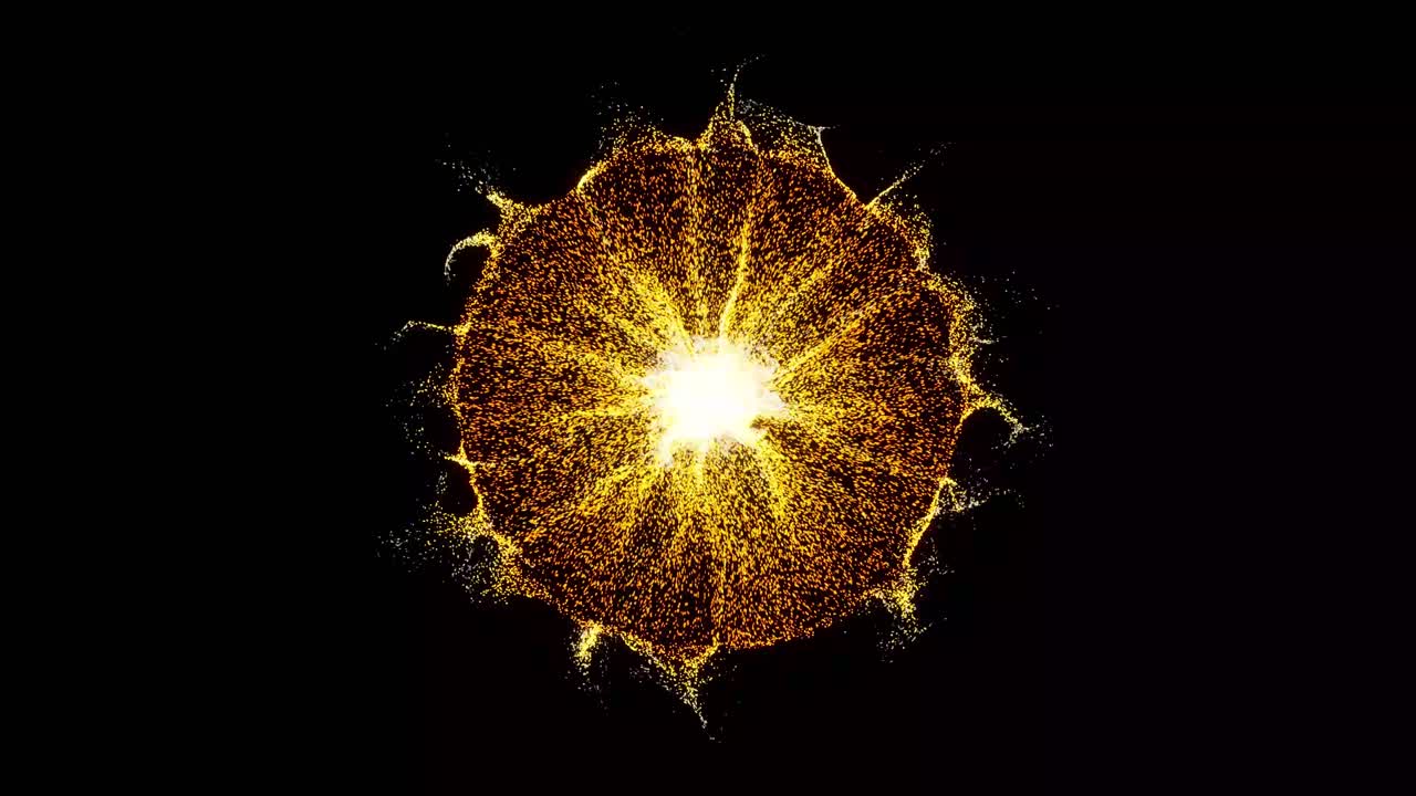 Premium stock video - Visual effects, vfx, particle sun on black ...