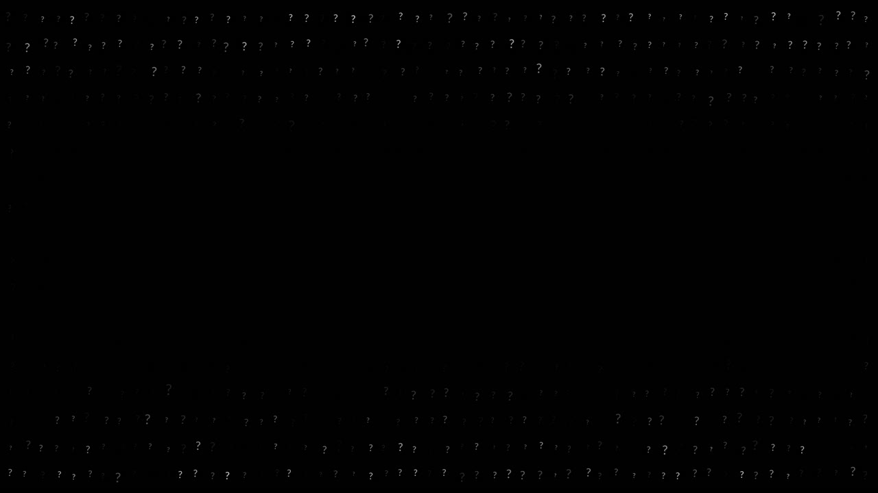 Premium stock video - Dynamic watermark overlay, question marks marks ...