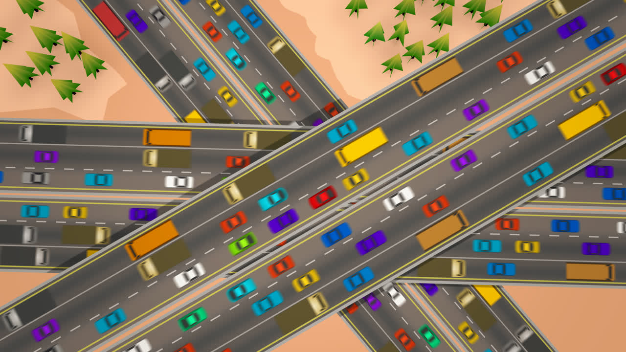 Premium stock video - The aerial view of the police car with flashing ...