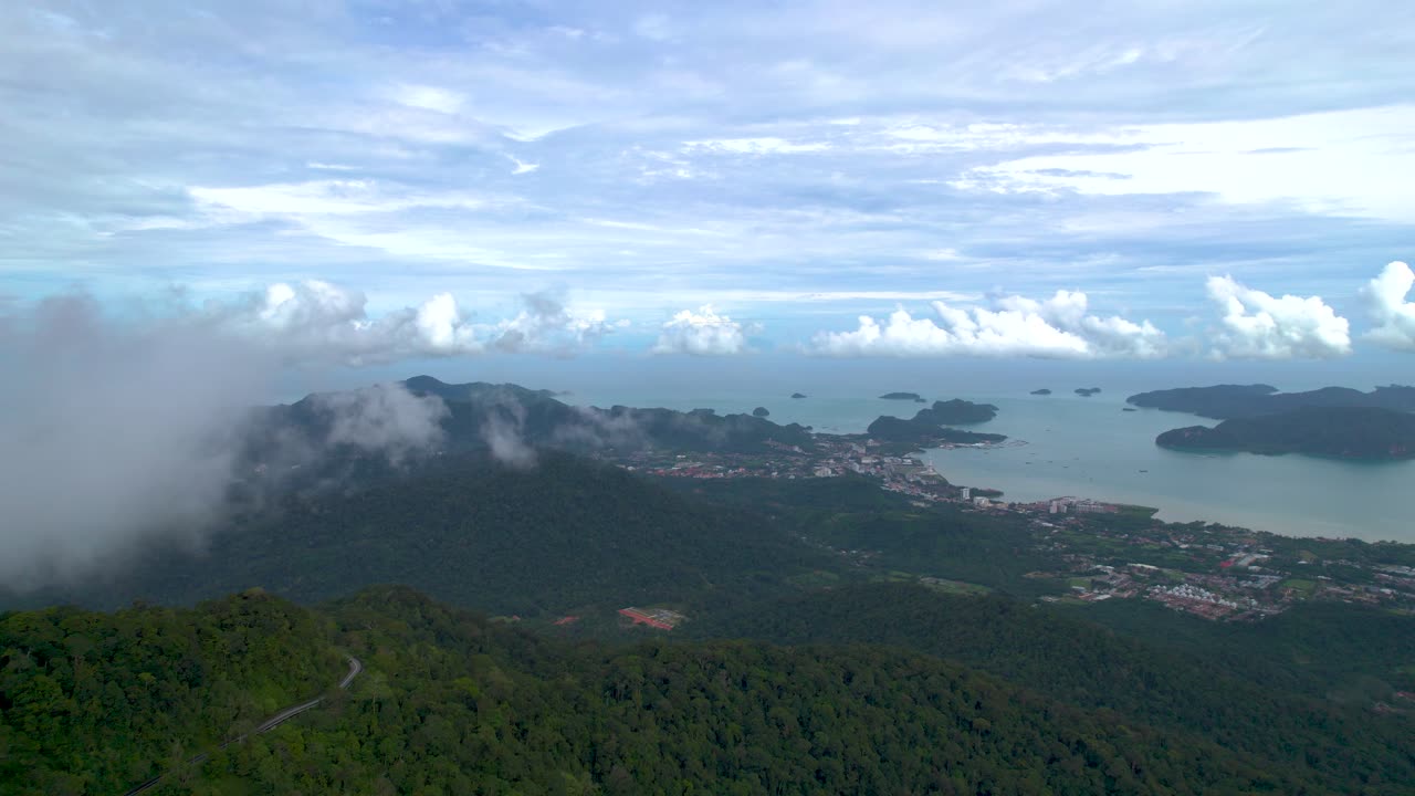 Amazing Panorama View From The Gunung Raya Mountain, The Highest Point ...