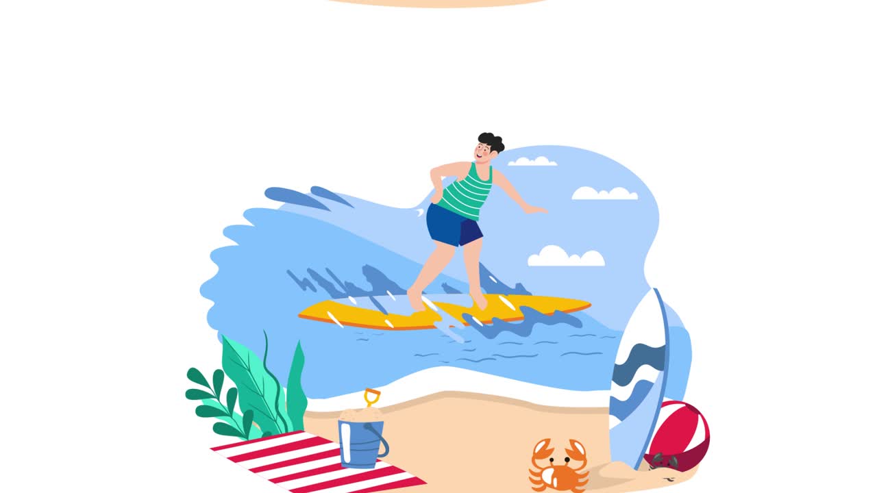Beach Vacation Scenes | Premium Stock Video Footage