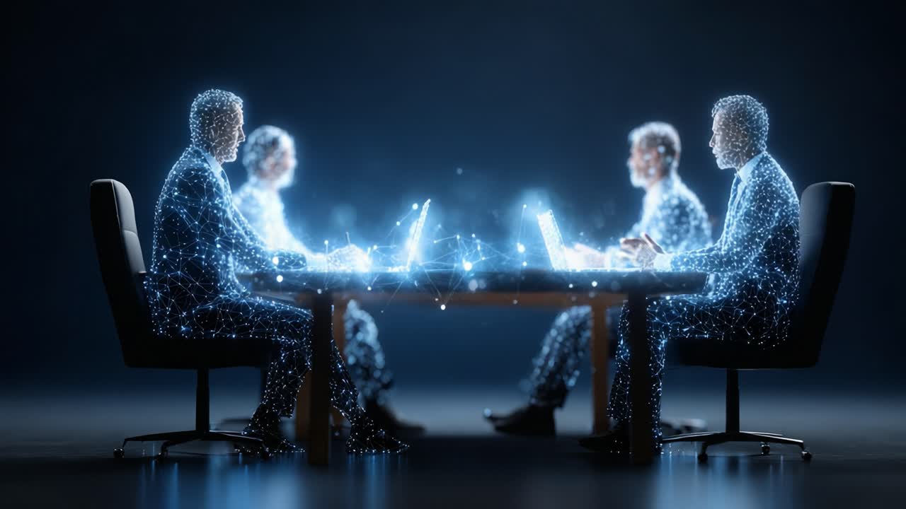 A Dynamic Conference Setting with Digital Figures Engaged in Discussion ...