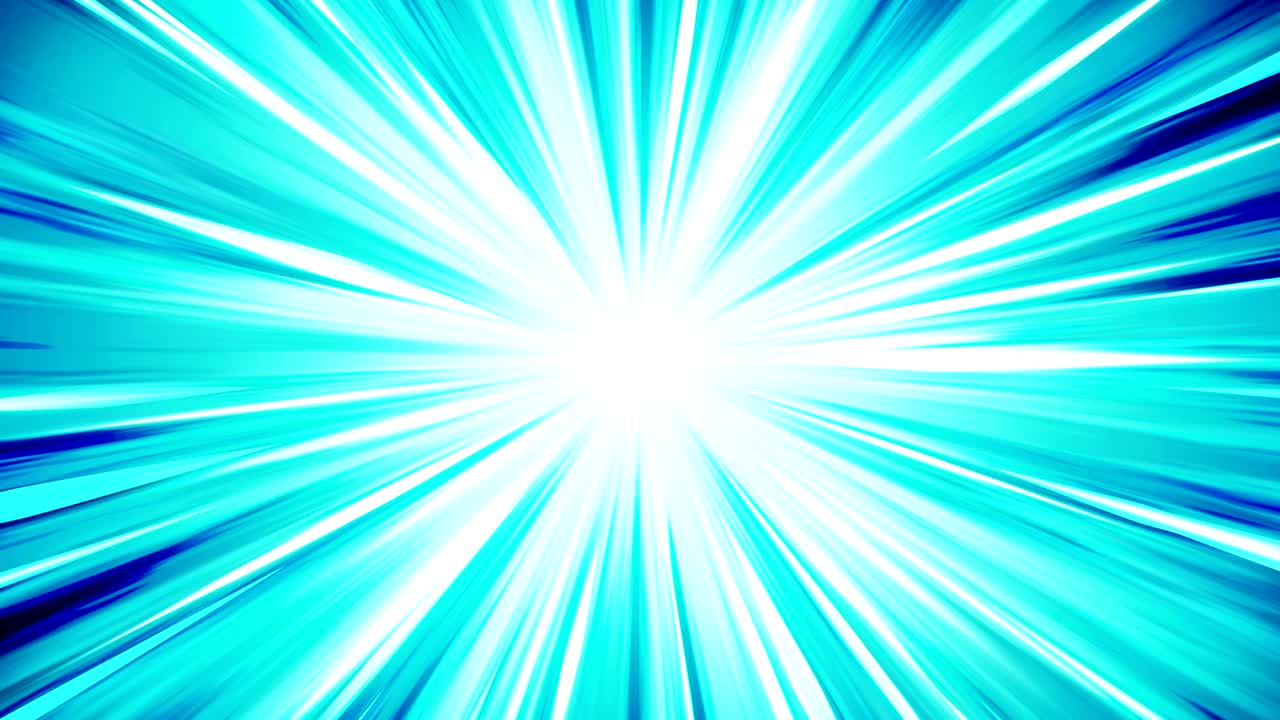 Starburst rays in space. Cartoon beam loop animation. Future technology ...