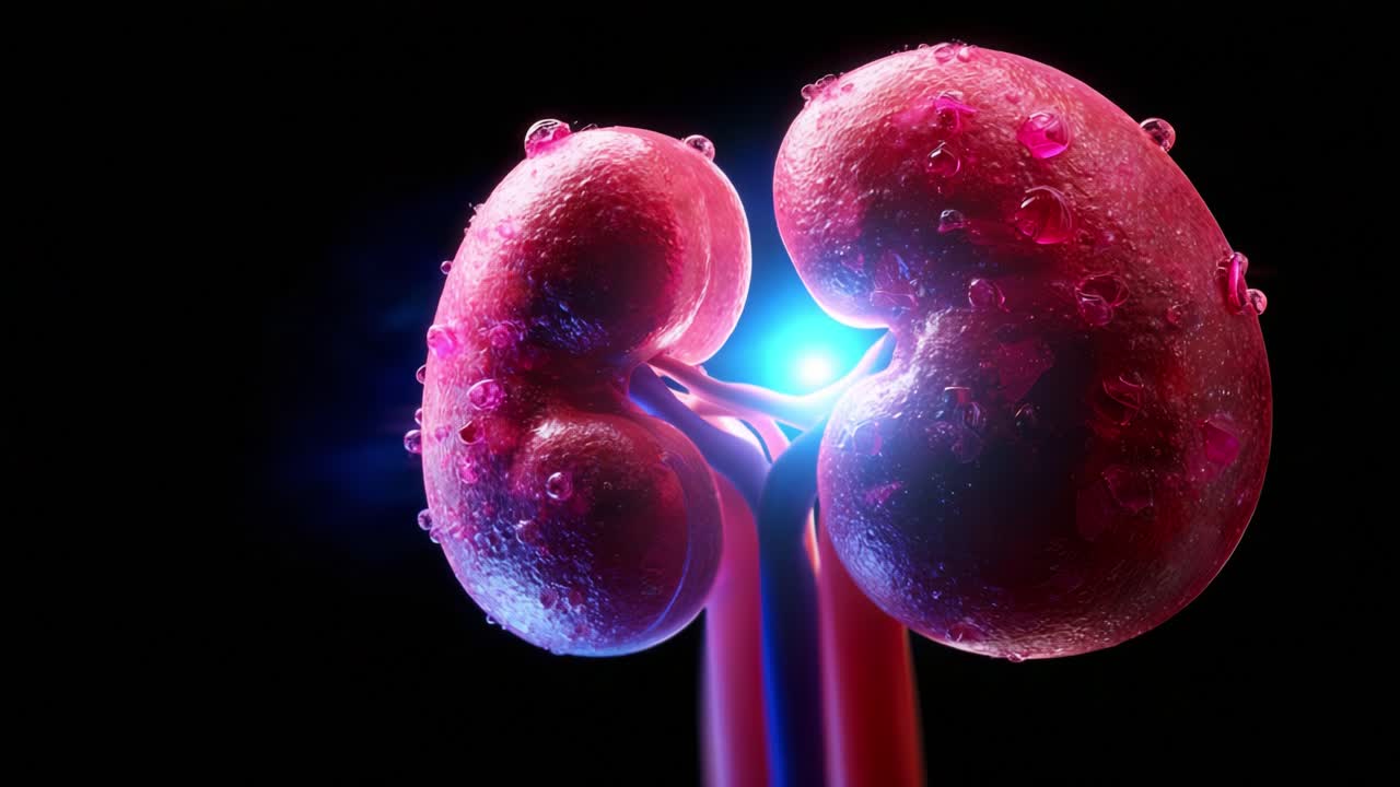 A Close-up View of Human Kidneys Depicting Their Structure and ...