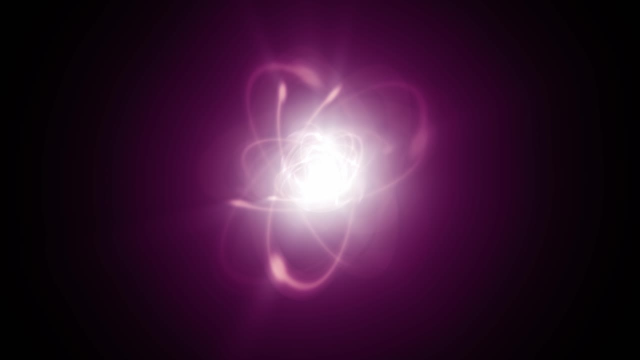Free stock video - A microscopic atomic particle system (loop)