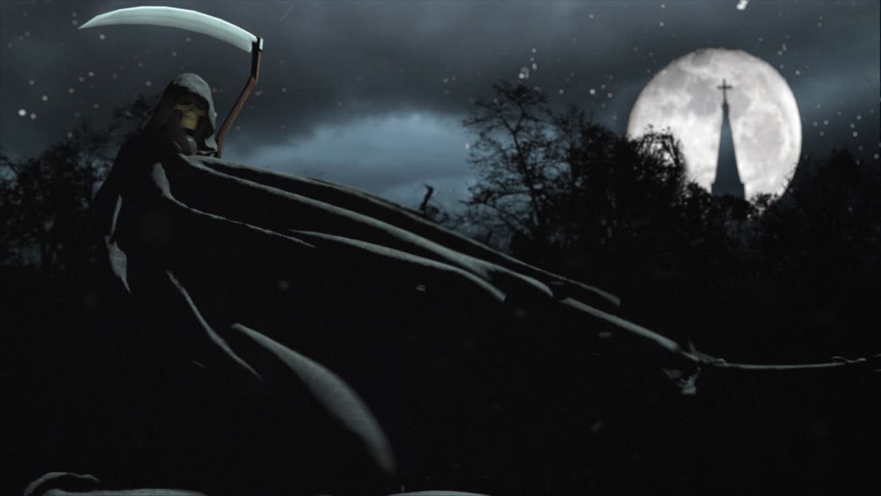 Premium stock video - Eerie disturbing 3d cgi render of the terrifying ...