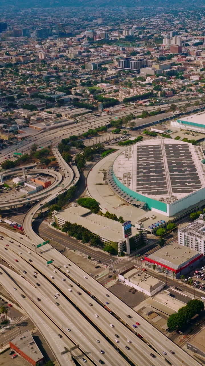 Amazing scenic panorama of beautiful Los Angeles. Stunning road ...