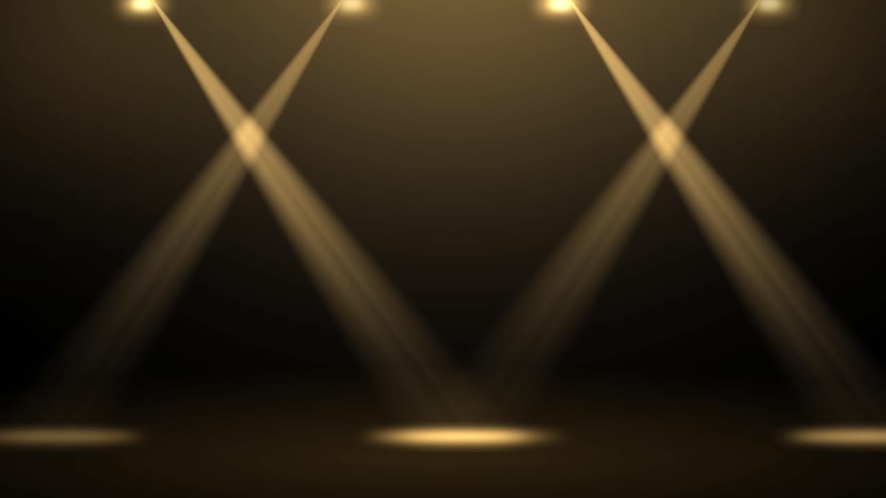 Spotlights moving in synchronized patterns on stage | Premium Stock ...