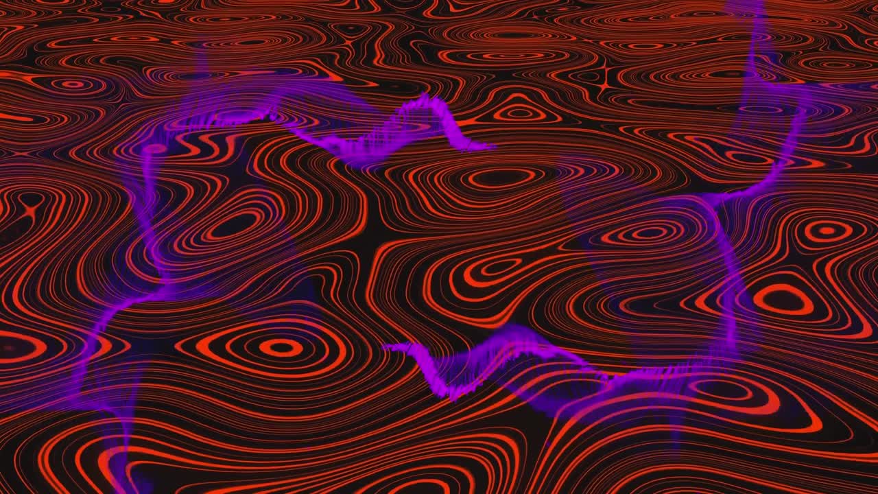 Premium stock video - Animation of two blue clouds floating over red ...