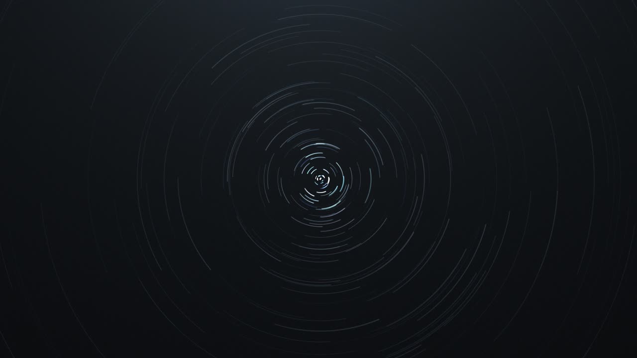 Slow Star Trail Timelapse, CGI Animation, Circular Nebula Rotating ...
