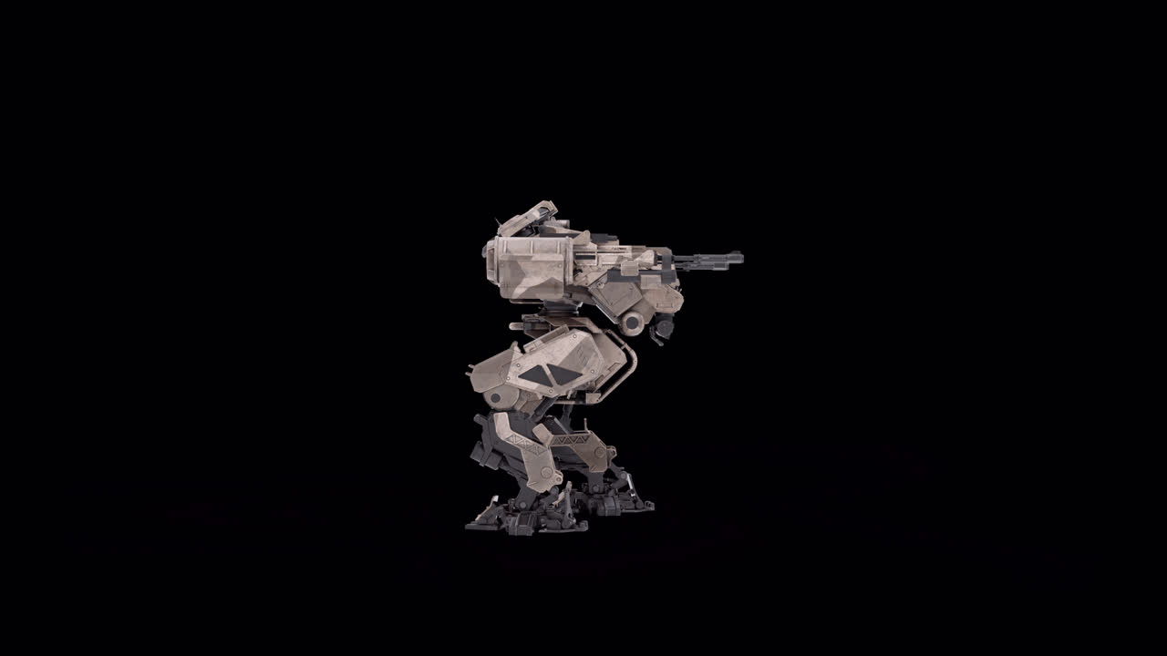 3D Model Of The Robot, Warrior Futuristic Machine Rendering Animation ...