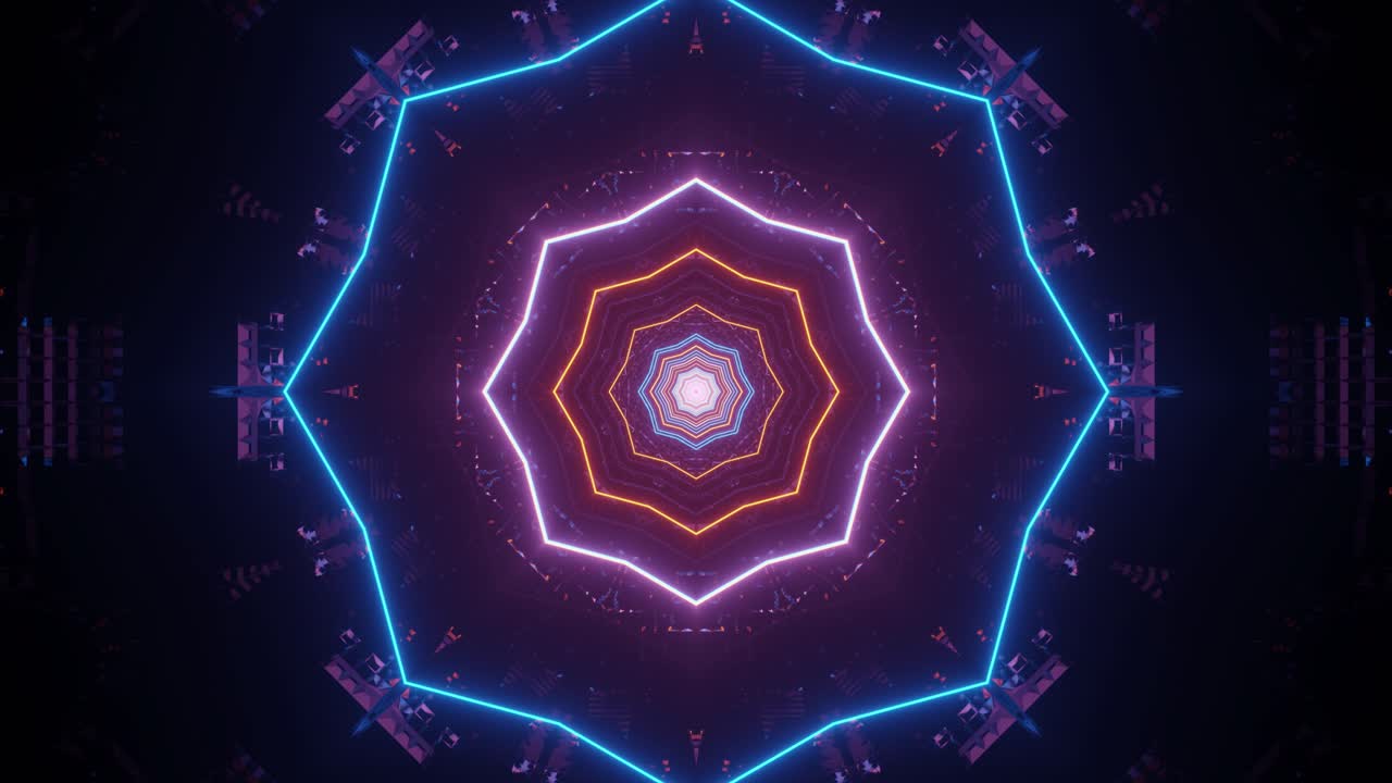 Premium stock video - Dreamlike cyber hallucination floating through a ...