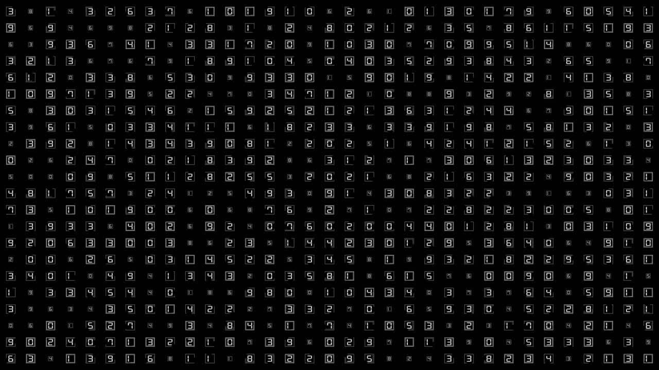 Premium Stock Video Random Binary Code In Numbers Looping Hud Ui Screen Cypher Binary Or