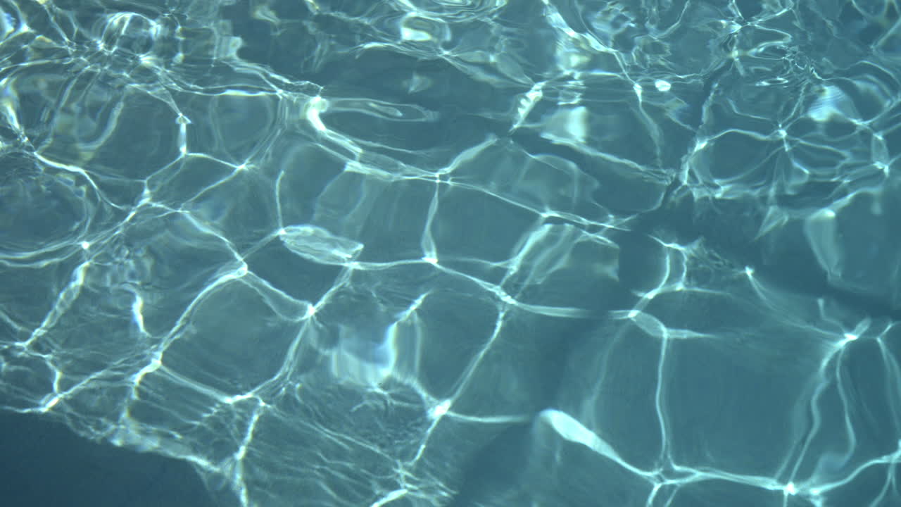 Premium stock video - Swimming pool reflections in slow motion