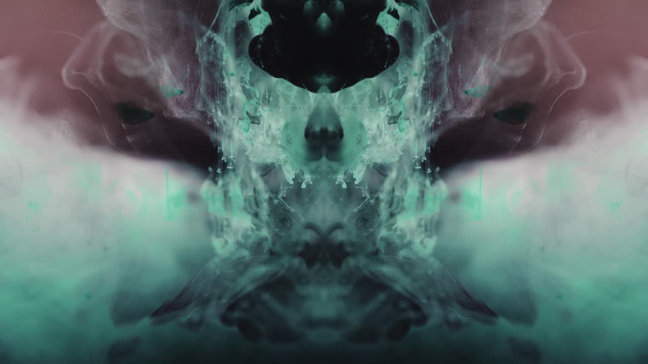 Variety Of Dark Colored Inks Slowly Mixing In Water Free Stock Video ...