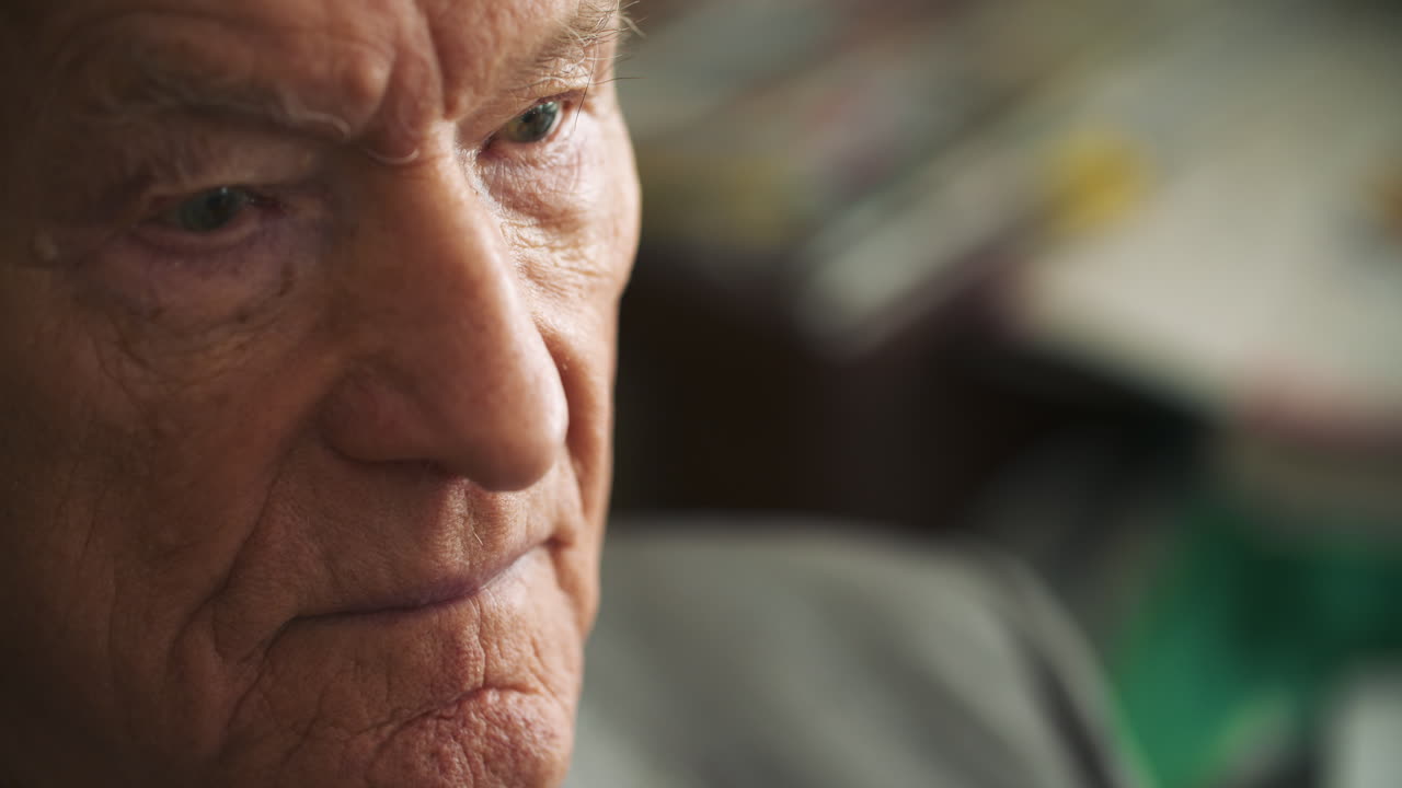 Premium stock video - Portrait of old man retirement 19