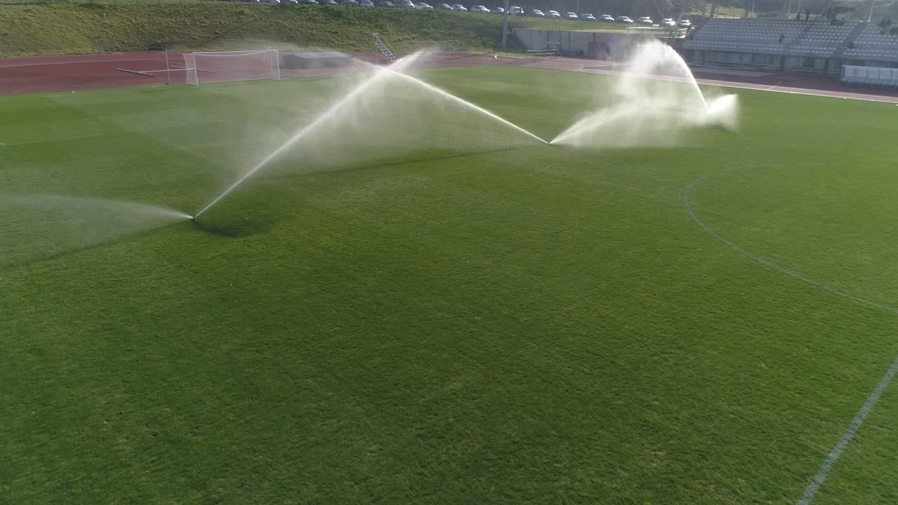Soccer or football field irrigation system of automatic watering grass ...