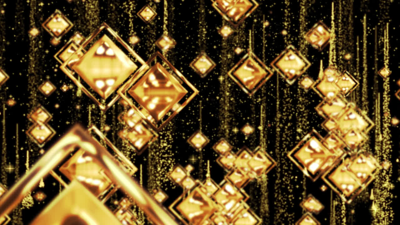 Premium stock video - Abstract luxury element hanging award particles ...