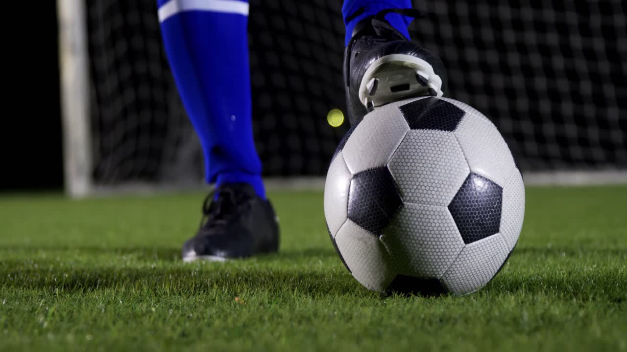 Premium stock video - Confident soccer player juggling ball 4k