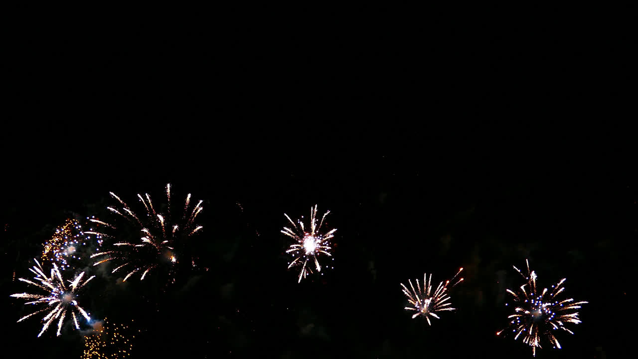 Beautiful Celebration Abstract Colorful Firework Display At Night ...