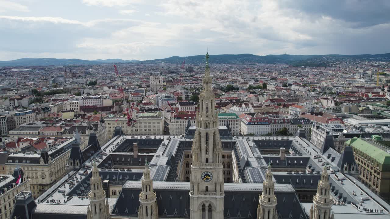 Premium stock video - The rathausplatz in vienna, austria, highlighting ...