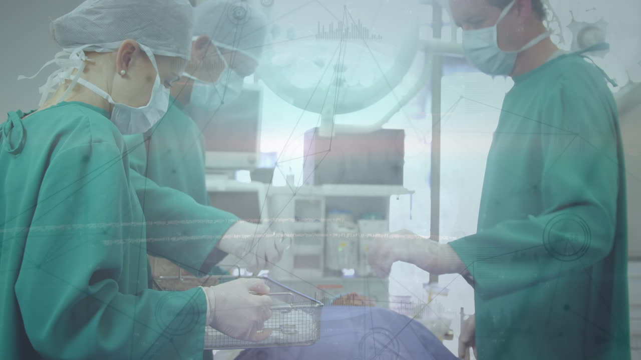 Premium stock video - Animation of network of connections over diverse ...