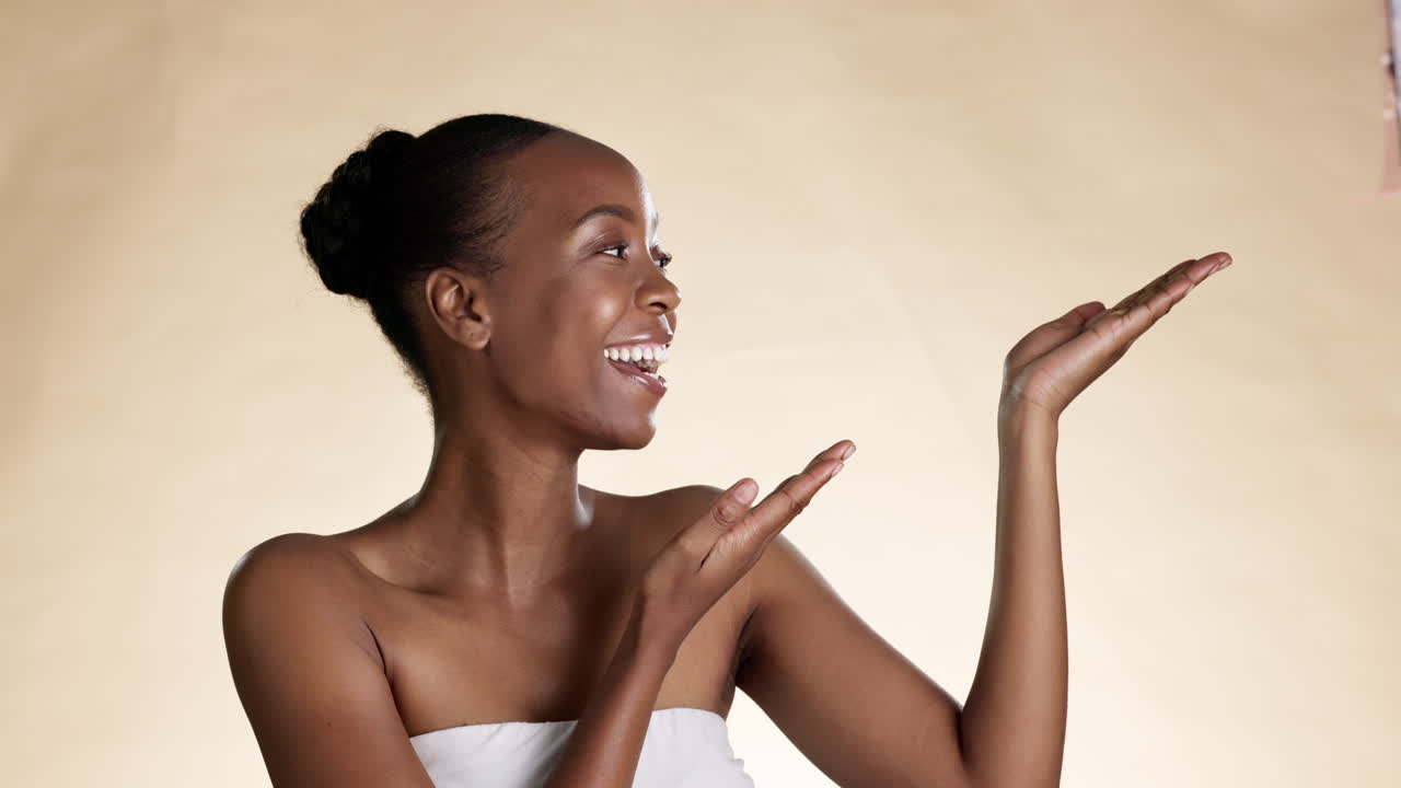 Premium stock video - Face, woman and skincare for beauty