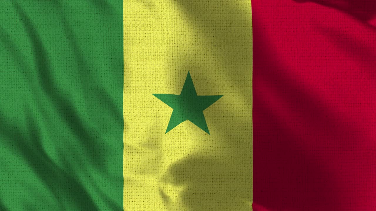 Senegal Flag - Realistic 4K - 30 fps flag of the Sao Senegal waving in ...