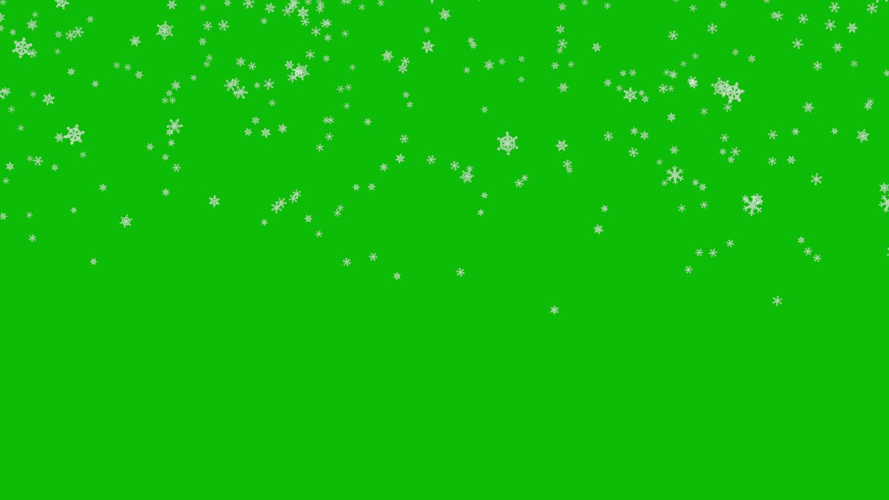 Premium stock video - Visual effects, vfx, various shapes of snowflakes ...