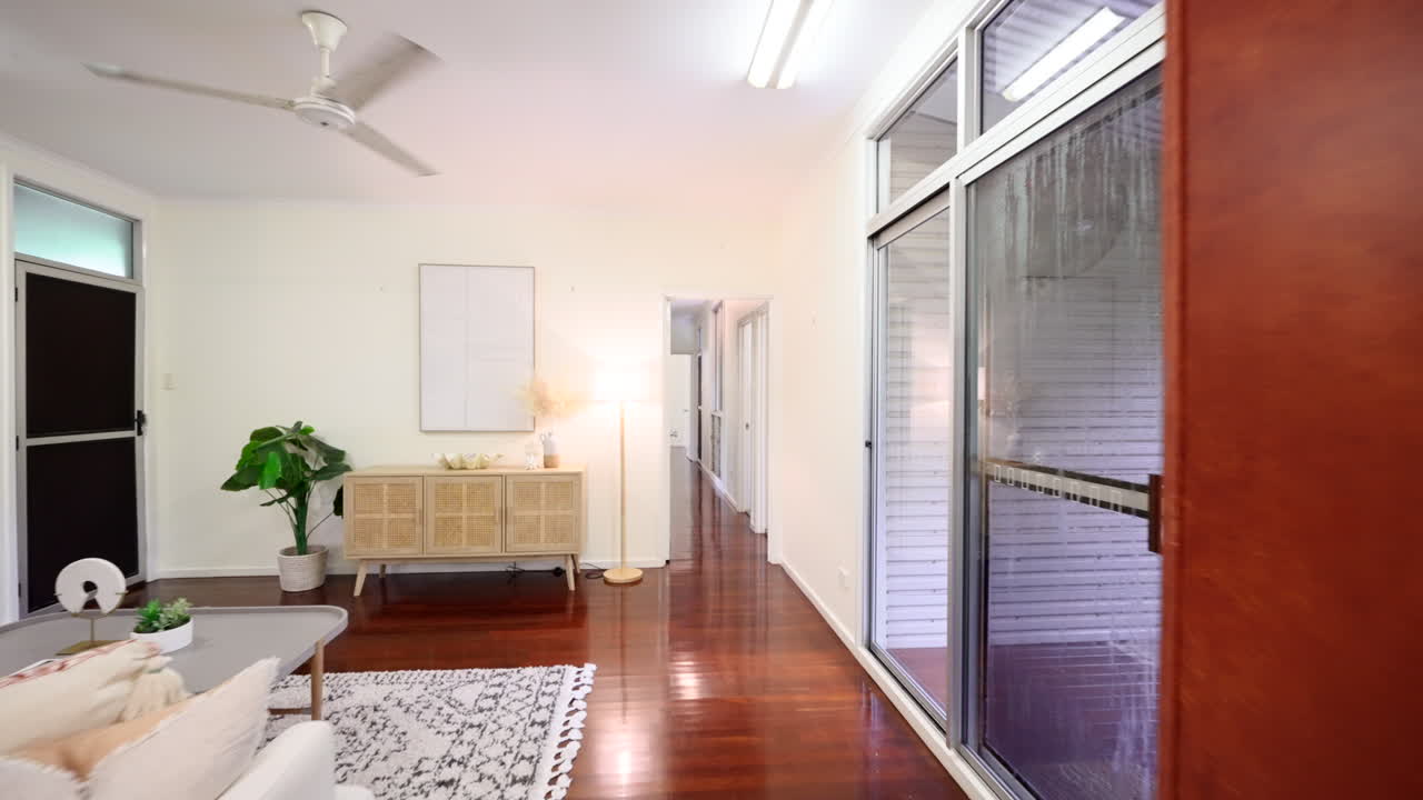 Premium stock video - Colourful house with wooden floorboards and ...
