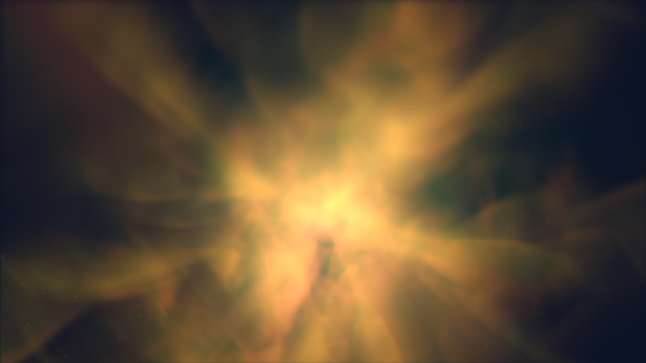 Premium stock video - Radiant yellow light shines through dark ...