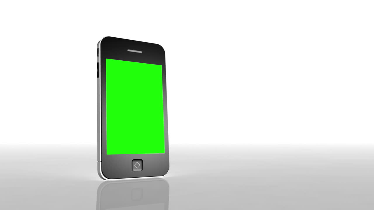 Premium stock video - Chroma key screen of a smartphone