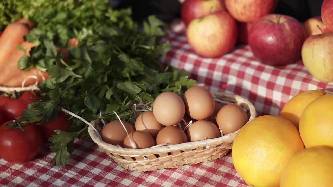 Free stock video - Portrait of beautiful woman farmer selling organic ...