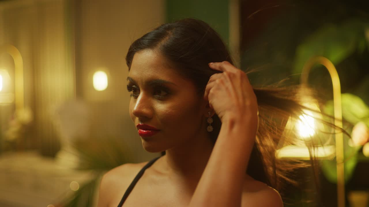 Wind Swept Model Stops And Smiles To Camera With Broken Teeth Free ...