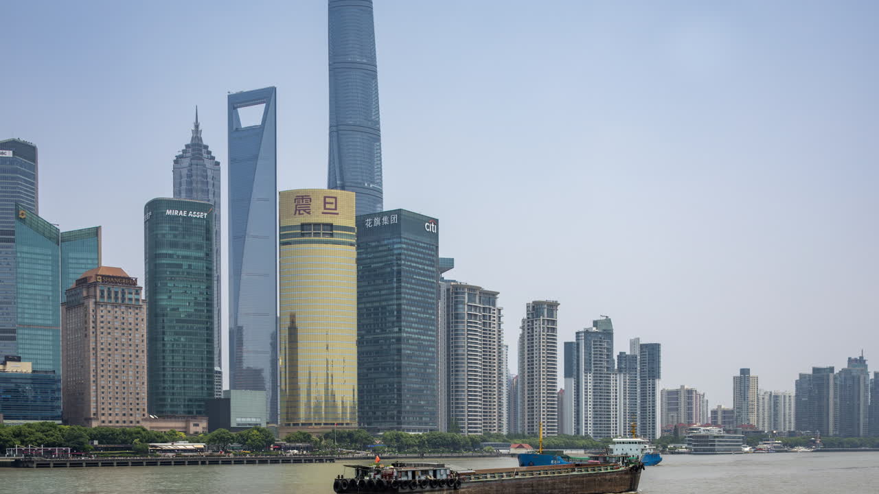 Timelapse of the amazing Shanghai city skyline | Premium Stock Video ...