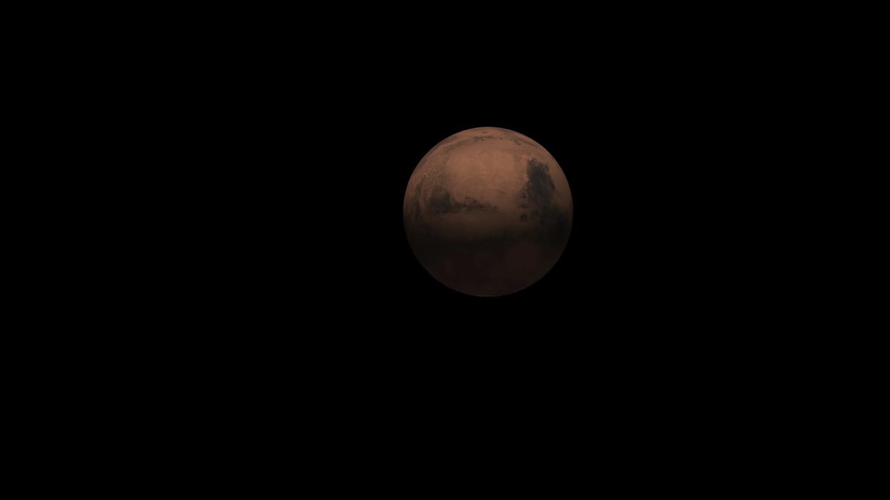 Zoom Out From The Planet Mars 3d Animation, Traveling To The Red Planet ...