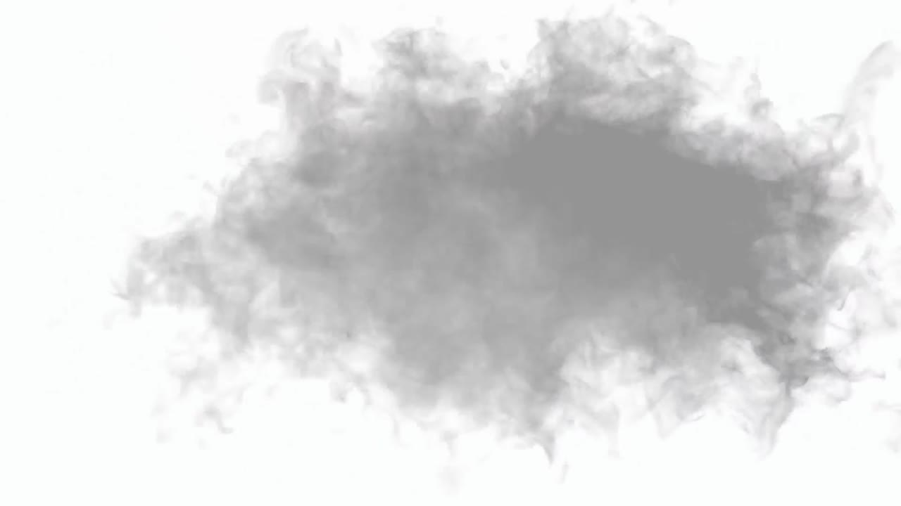 Premium stock video - Animation of cloud of black smoke appearing and ...