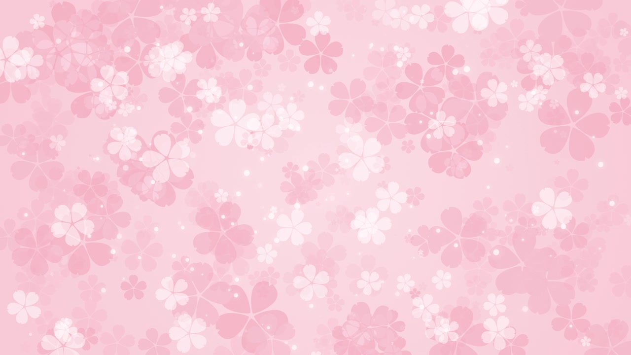 Gentle animated pink background with cherry blossoms. Small rotating ...