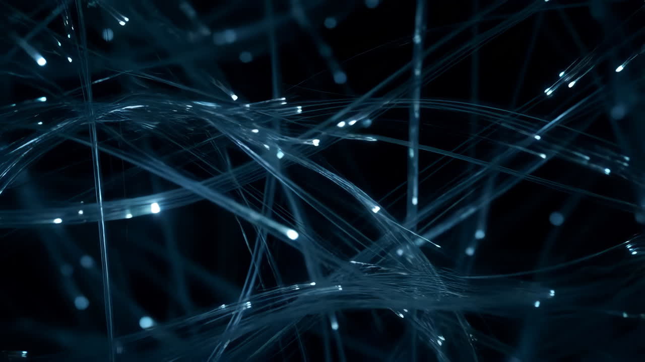 Fiber Optic Light Patterns | Premium Stock Video Footage