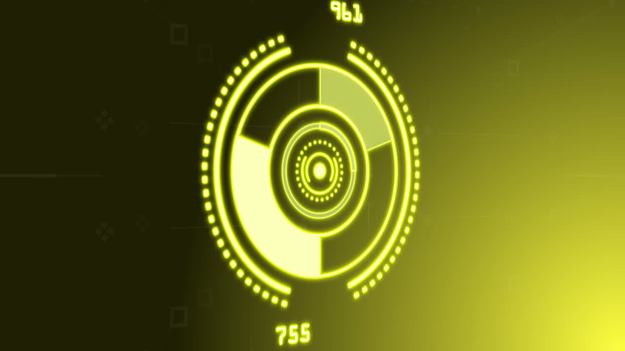 Animation of scope scanning over shapes on black background Premium ...