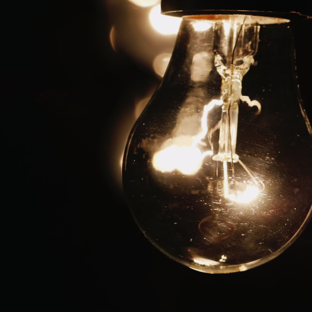 Light Bulb Lights Up And Then Goes Out Free Stock Video Footage ...