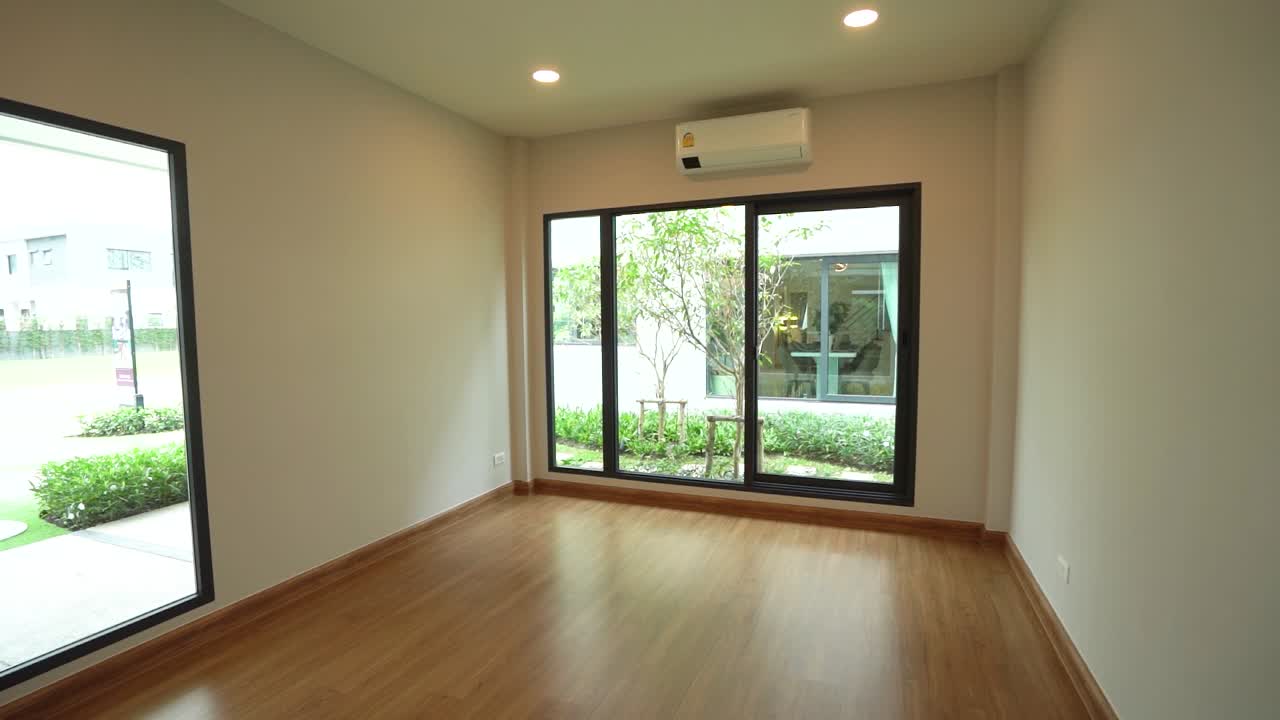 Indoor modern home without any furniture, no people Premium Stock Video ...