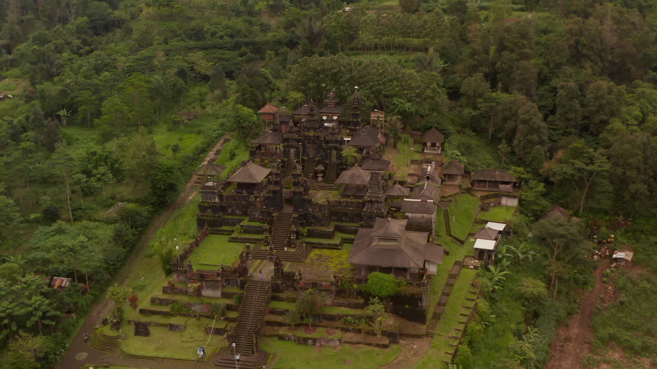 Old Religious Buildings At Besakih Hindu Temple In Bali, Indonesia ...